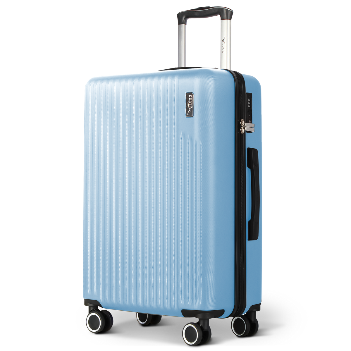 Vacay 24” Suitcase ABS Luggage with TSA Indent Lock, Aluminium Trolley