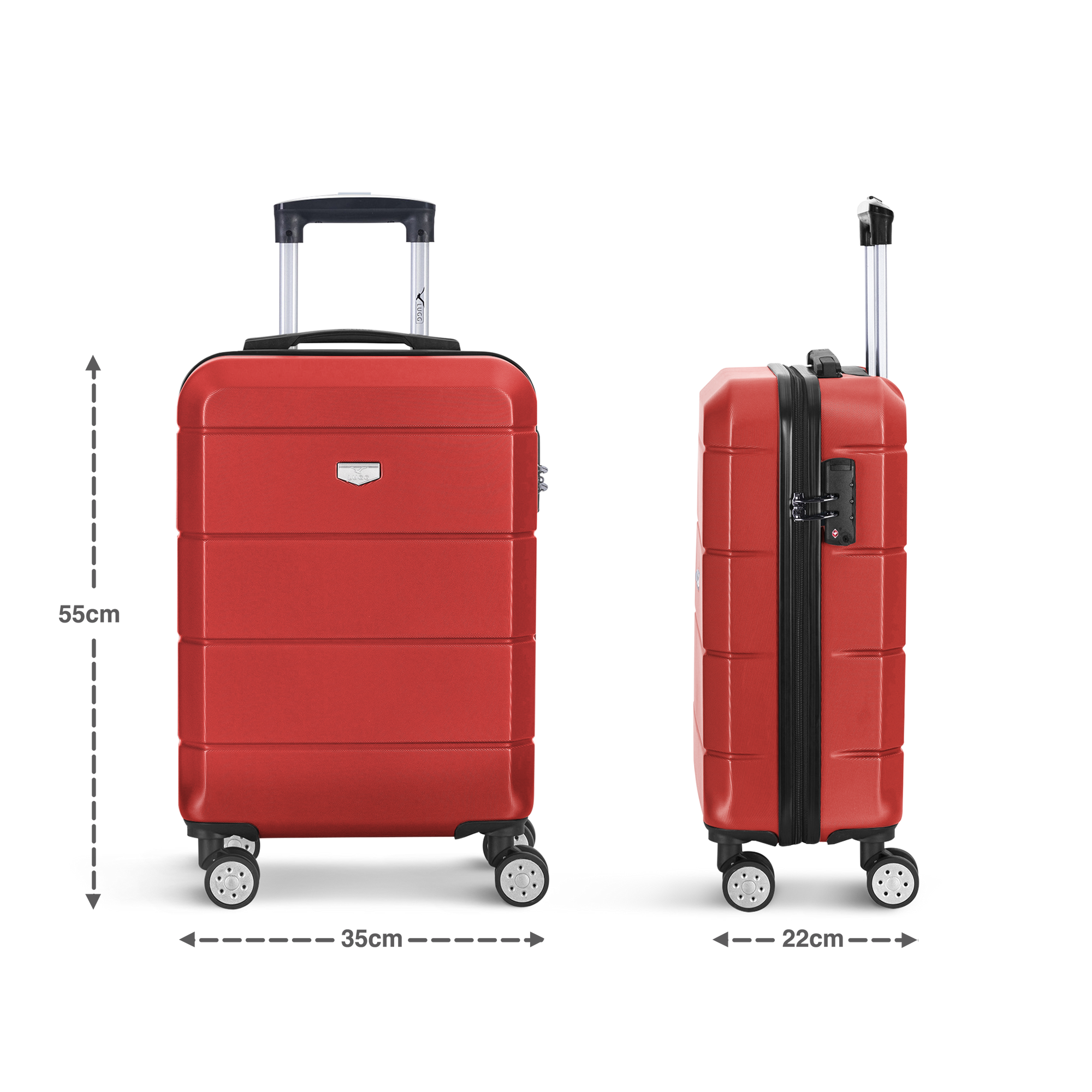 Don’t Miss Out on the 20-Inch Red Cabin Suitcase - Order Today - UK